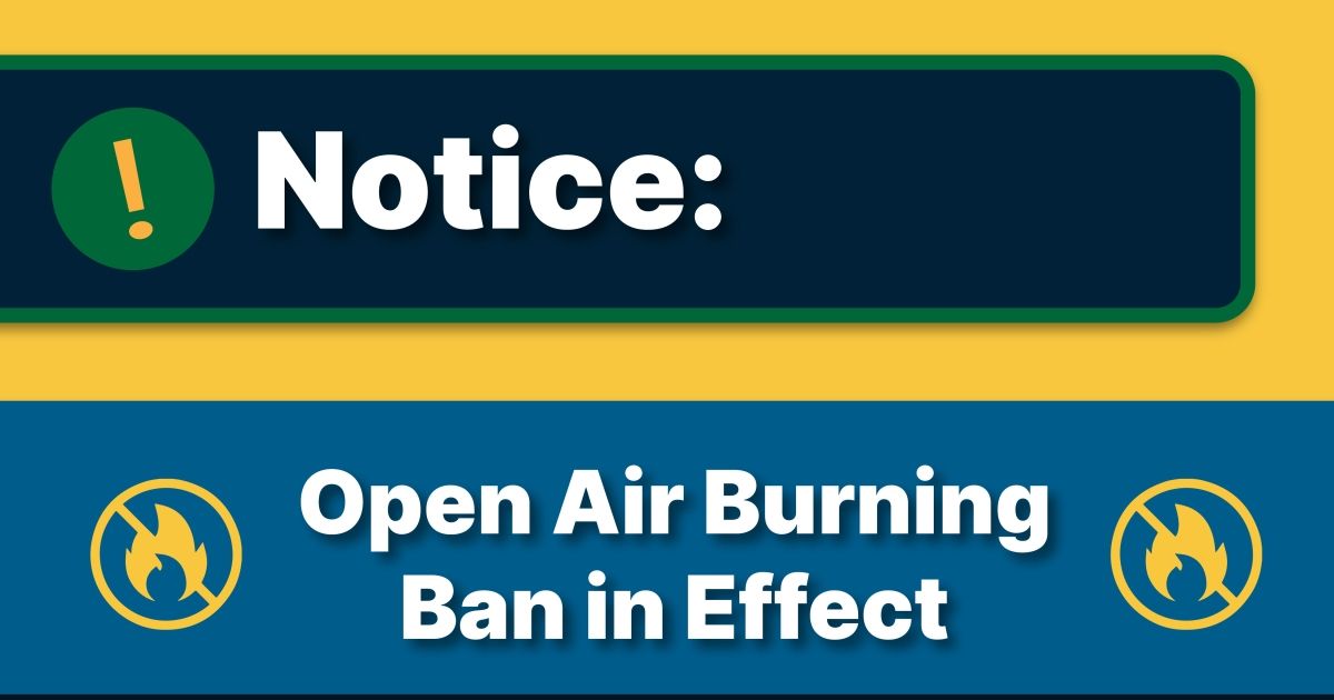 Open Air Burning Ban in Effect in Middlesex County | Middlesex County